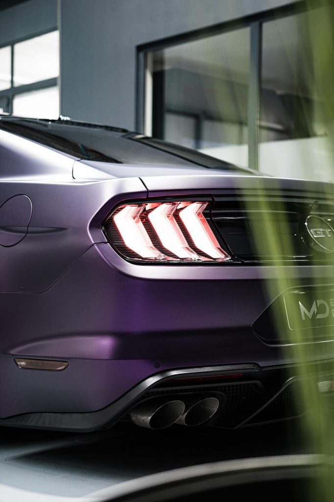 Ford Mustang VI GT FastBack 5.0 - Wrapping in KPMF Matt Purple Black ...