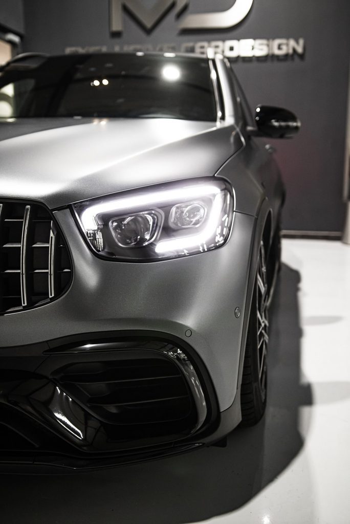 Mercedes-AMG GLC 63 SUV X253 - Folierung in PWF Matt Dark Charcoal CC ...