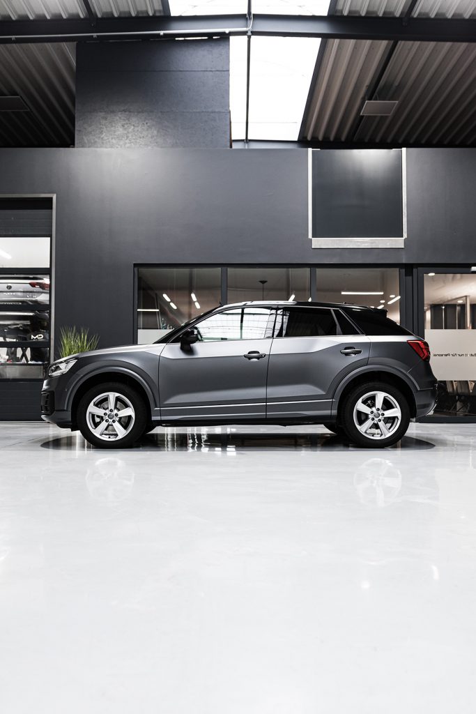 Audi Q2 - Wrapping in PWF Matt Dark Charcoal CC 4015 - M&D exclusive ...
