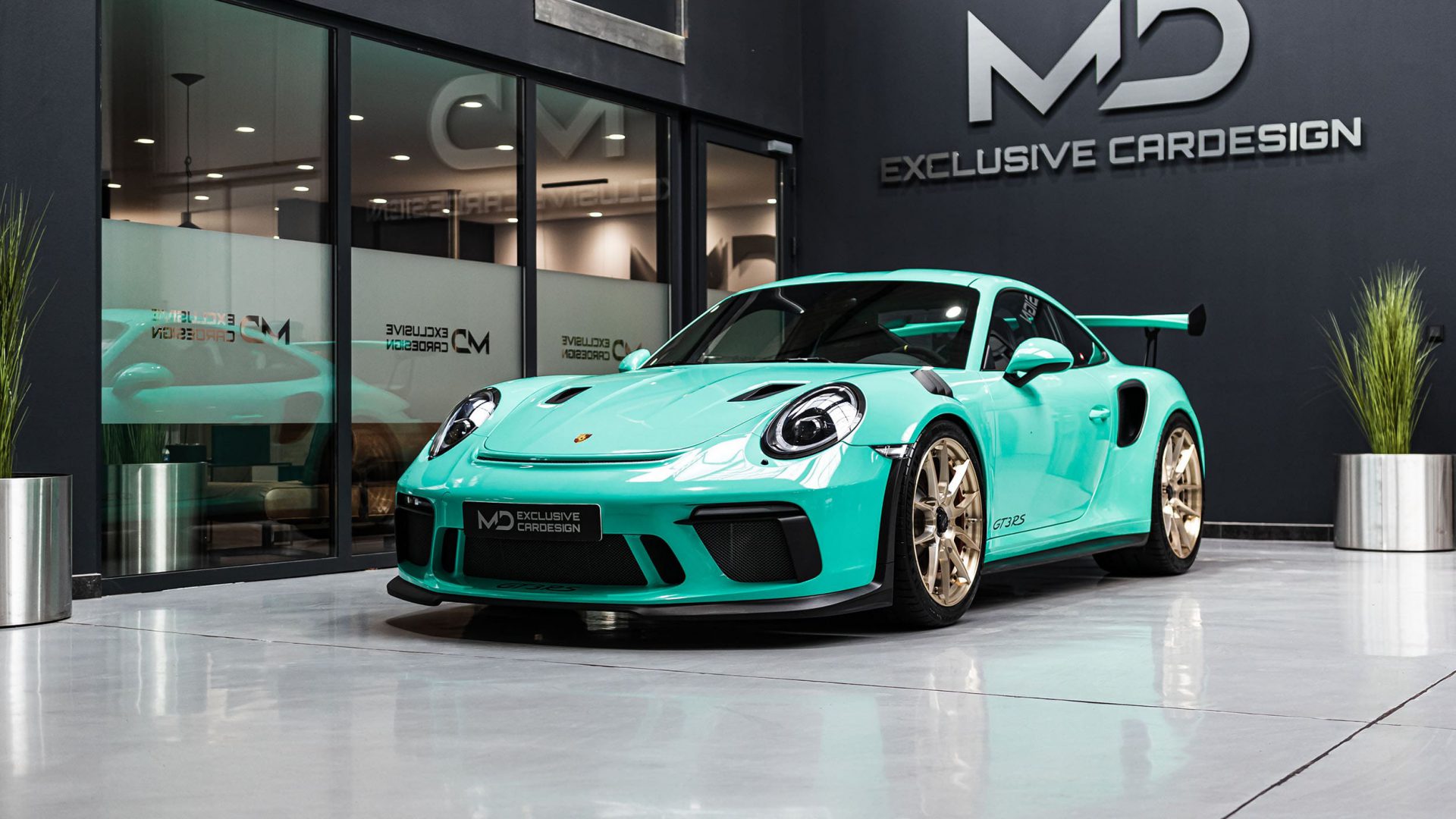 Porsche 911 991.2 GT3 RS - Vollfolierung in Oracal Gloss Mint 970RA-055 ...