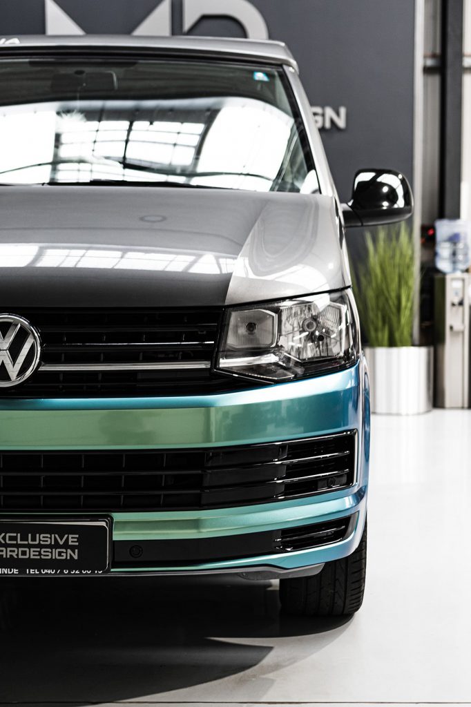 Volkswagen T6 Transporter - Folierung in Oracal Aquamarin Matt M318 - M ...