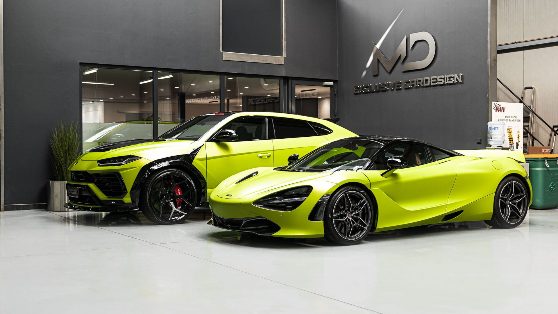 Lamborghini Urus - Folierung in PWF Matt Lizard Lime CC 4170 - M&D ...