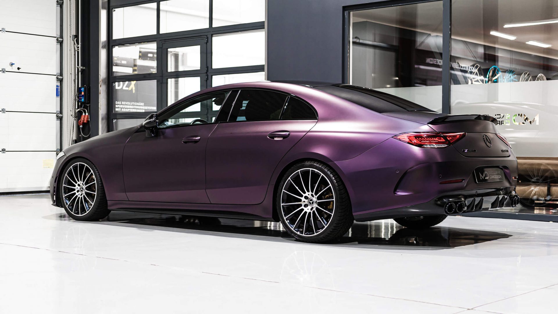 Mercedes-AMG CLS 53 C257 - Folierung in PWF Matt Midnight Purple CC ...