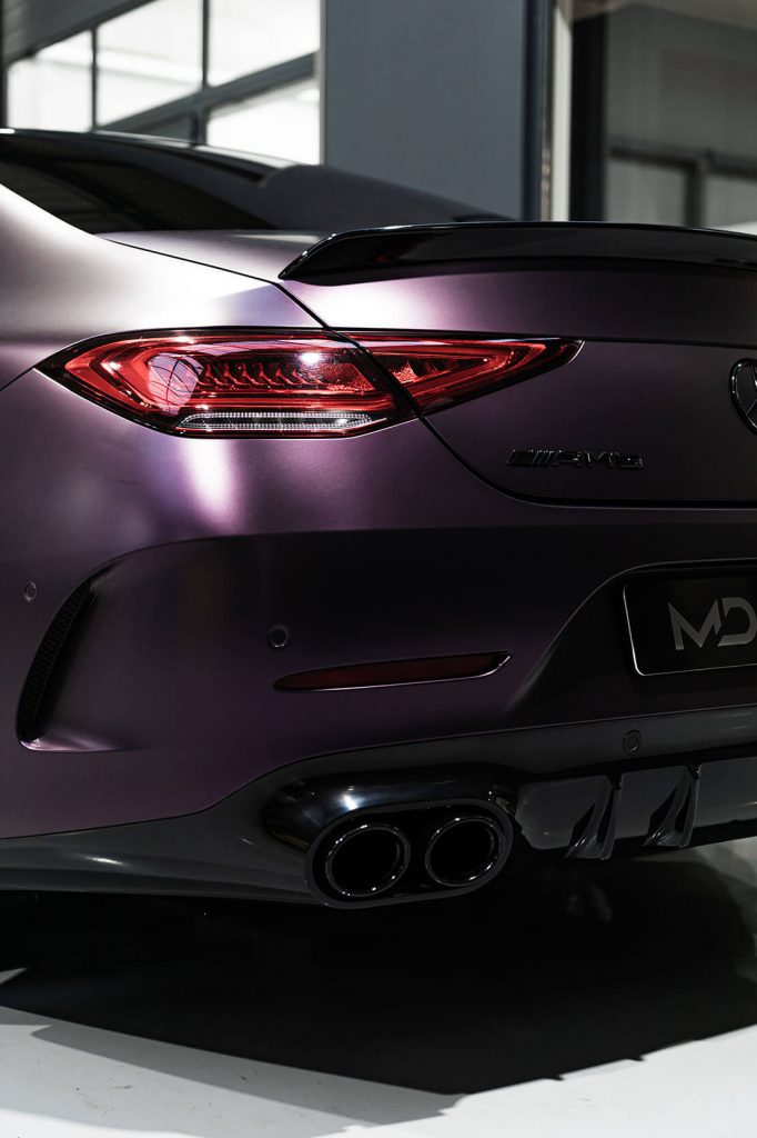 Mercedes-AMG CLS 53 C257 - Folierung in PWF Matt Midnight Purple CC ...