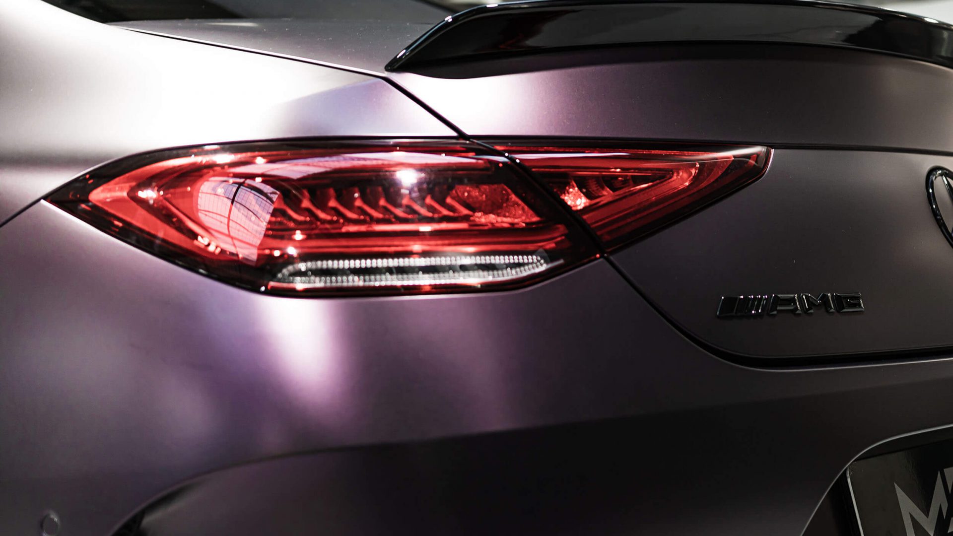 Mercedes-AMG CLS 53 C257 - Folierung in PWF Matt Midnight Purple CC ...