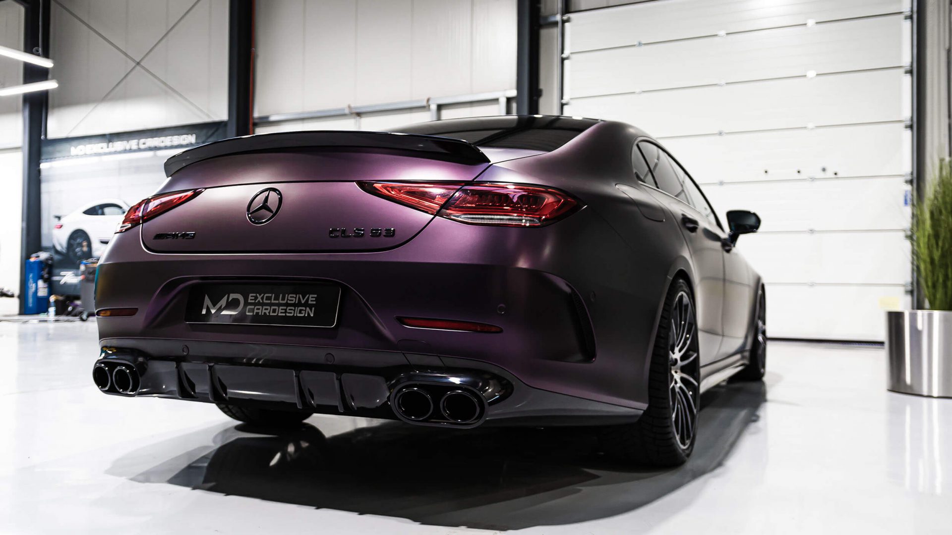 Mercedes-AMG CLS 53 C257 - Folierung in PWF Matt Midnight Purple CC ...