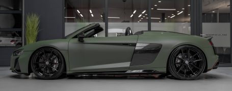 Audi R8 Spyder 4S - Folierung in 3M Matte Military Green - M&D ...