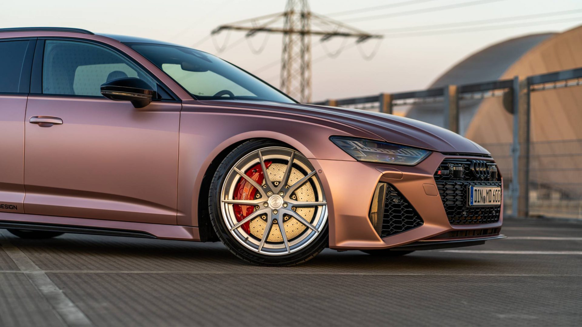 Audi RS6 C8 - Wrapping in PWF Matt Royal Rose - M&D exclusive cardesign