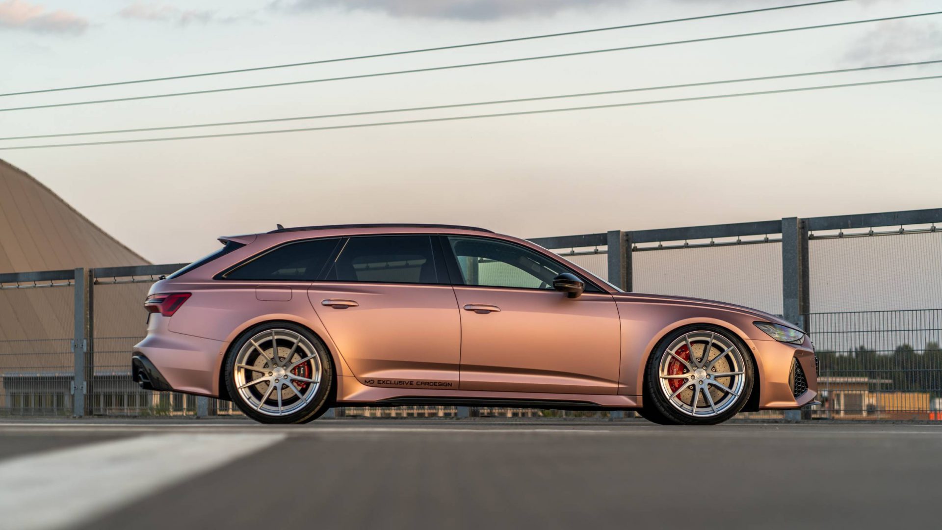 Audi RS6 C8 - Wrapping in PWF Matt Royal Rose - M&D exclusive cardesign