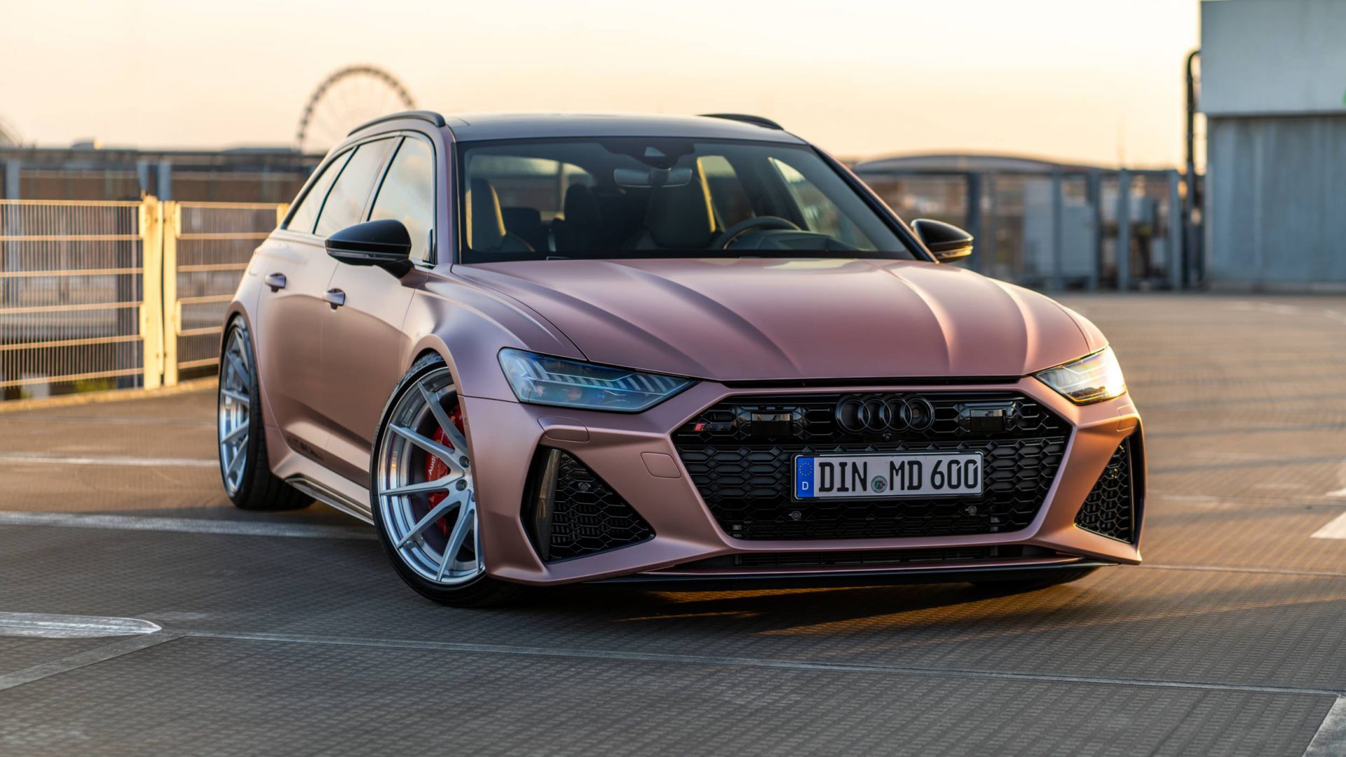 Audi RS6 C8 - Wrapping in PWF Matt Royal Rose - M&D exclusive cardesign